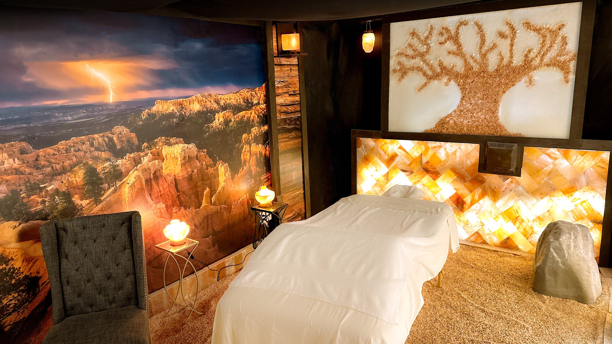 Salt Cave Halotherapy session